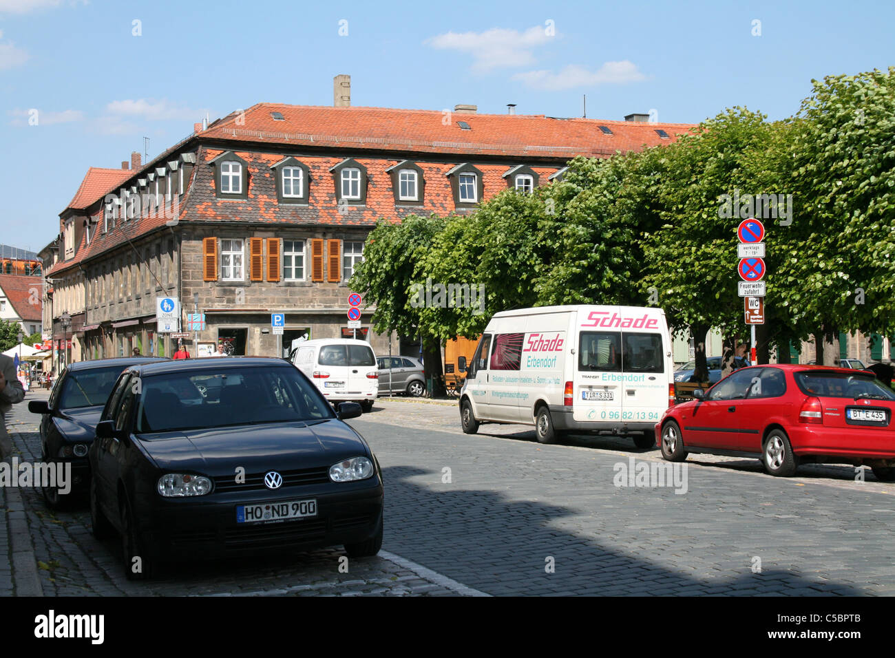 Regensburg, Germany,June 19, 2008:Summer day Street scene in Regensburg ...