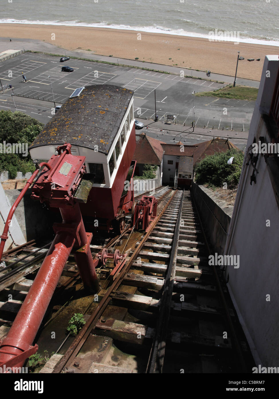 Leas Cliff Lifts Folkestone Stock Photo - Alamy
