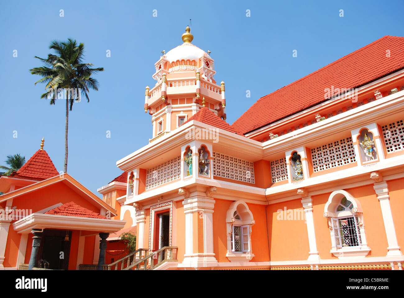 shantadurga temple in goa Stock Photo - Alamy