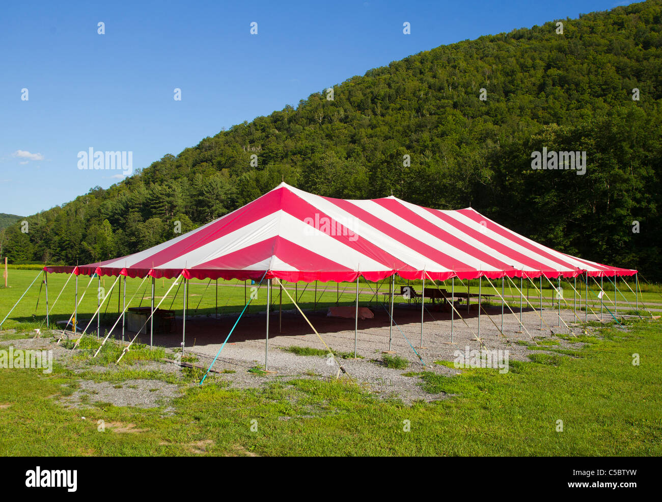A tent in a field Stock Photo - Alamy