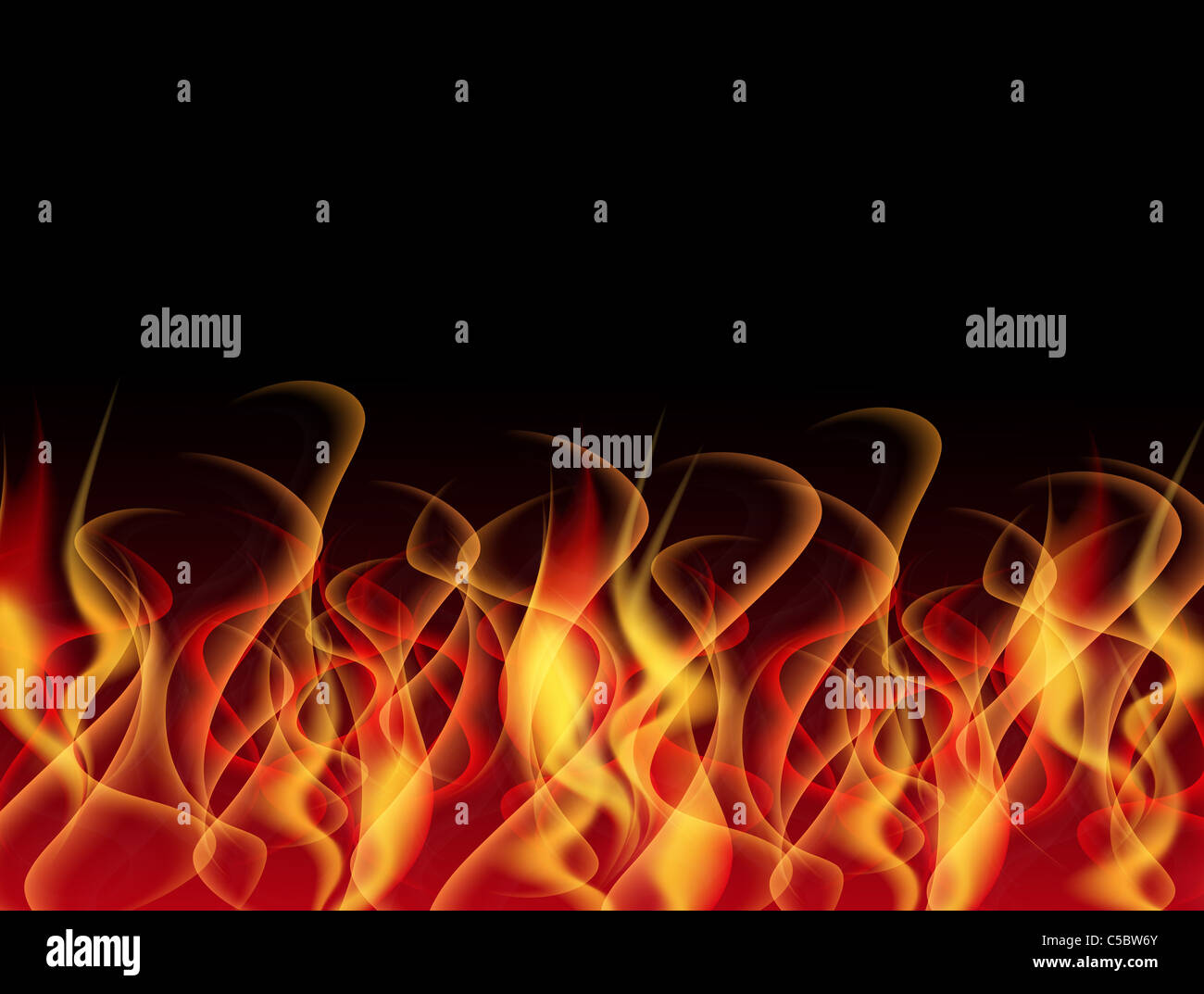 fire on black background Stock Photo - Alamy