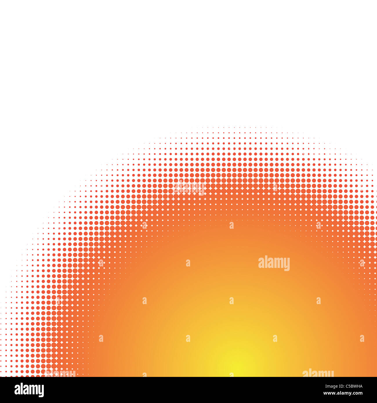 dotted halftone vector illustration of a fading circle Stock Photo - Alamy