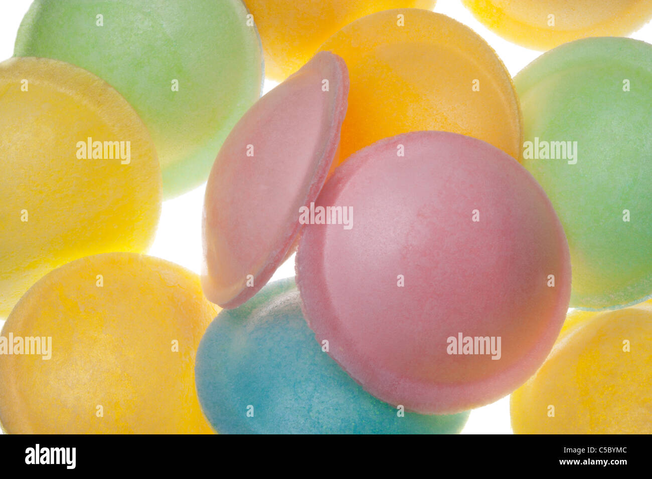 Flying saucers sherbet sweets Stock Photo - Alamy