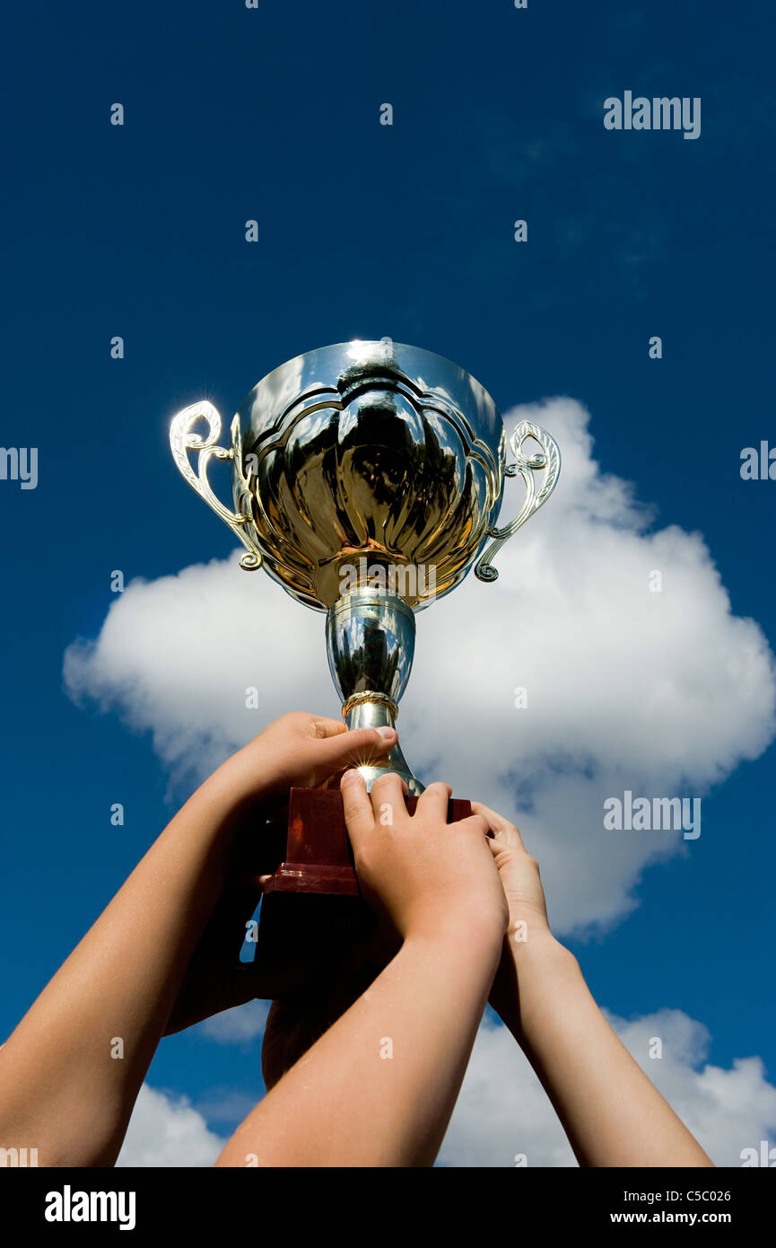 Hands Trophy High Resolution Stock Photography and Images - Alamy