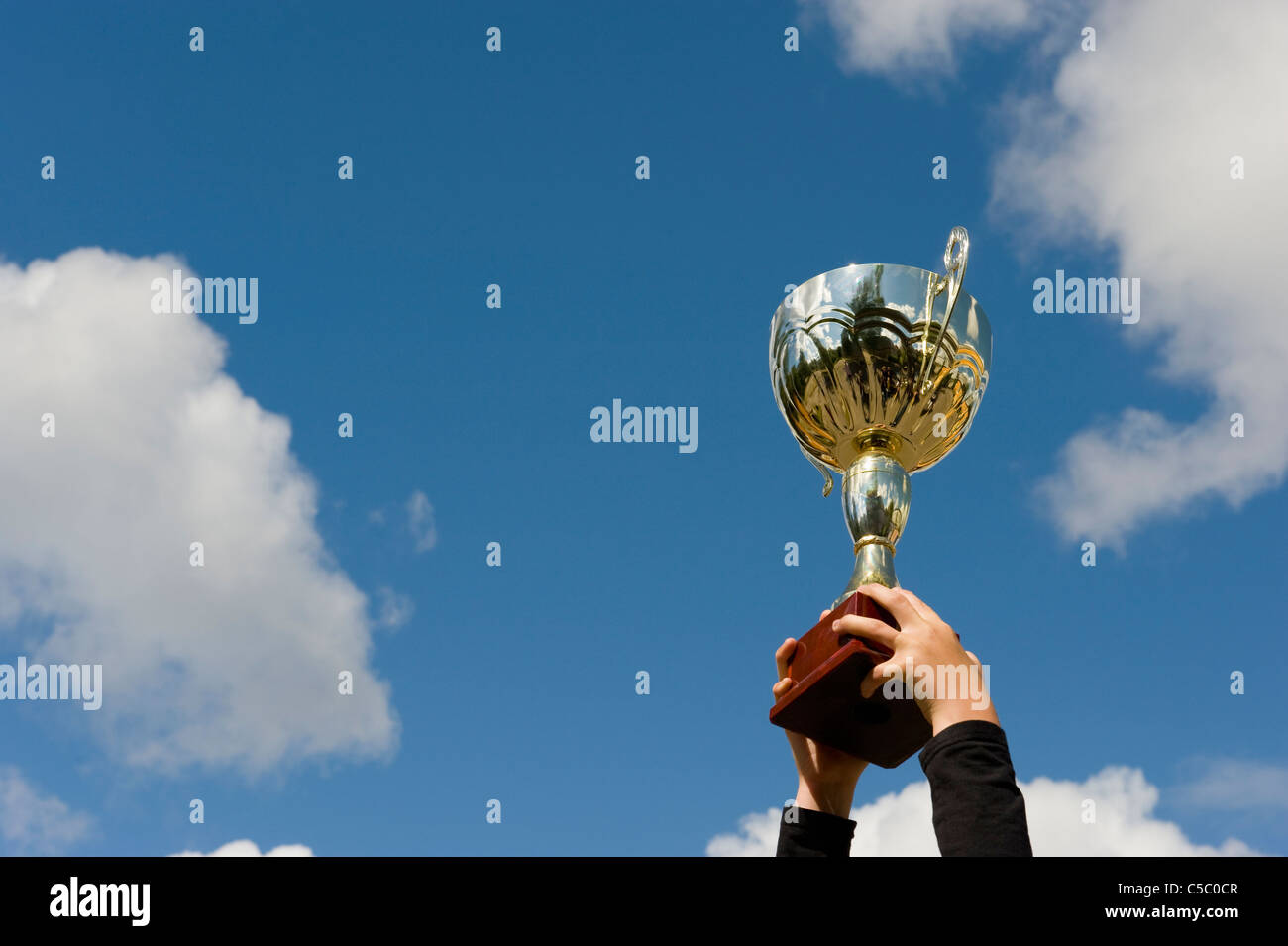 Hands Trophy High Resolution Stock Photography and Images - Alamy