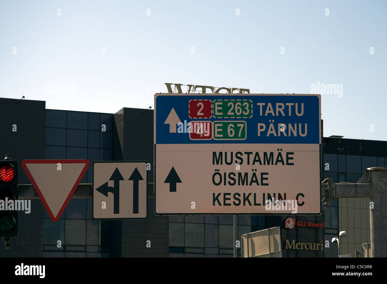 Estonia traffic sign hi-res stock photography and images - Alamy