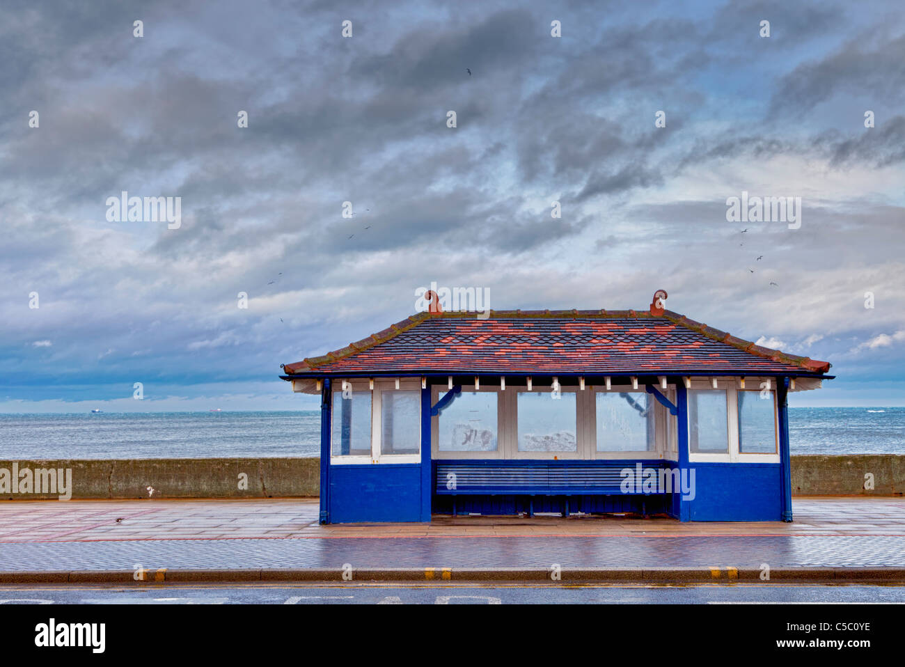 Gazebo At Seaside Resort; Redcar, Teesside, England Stock Photo - Alamy