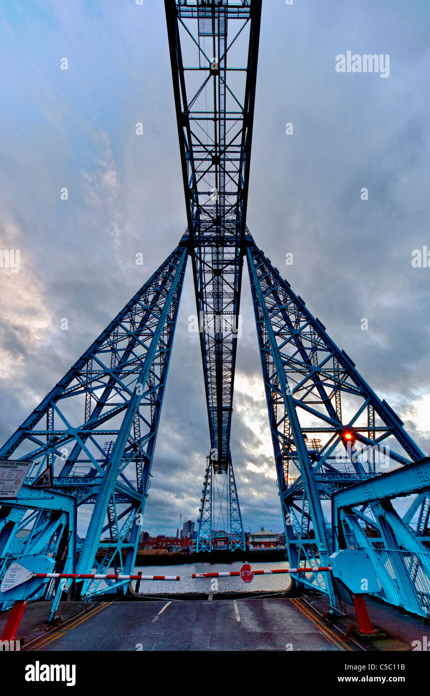 Tees Transporter Bridge; Middlesbrough, Teesside, England Stock Photo ...