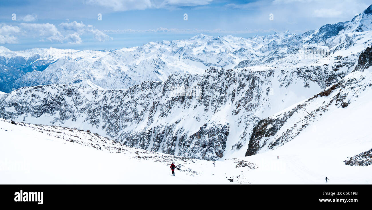 Monte rosa ski off piste italy hi-res stock photography and images - Alamy