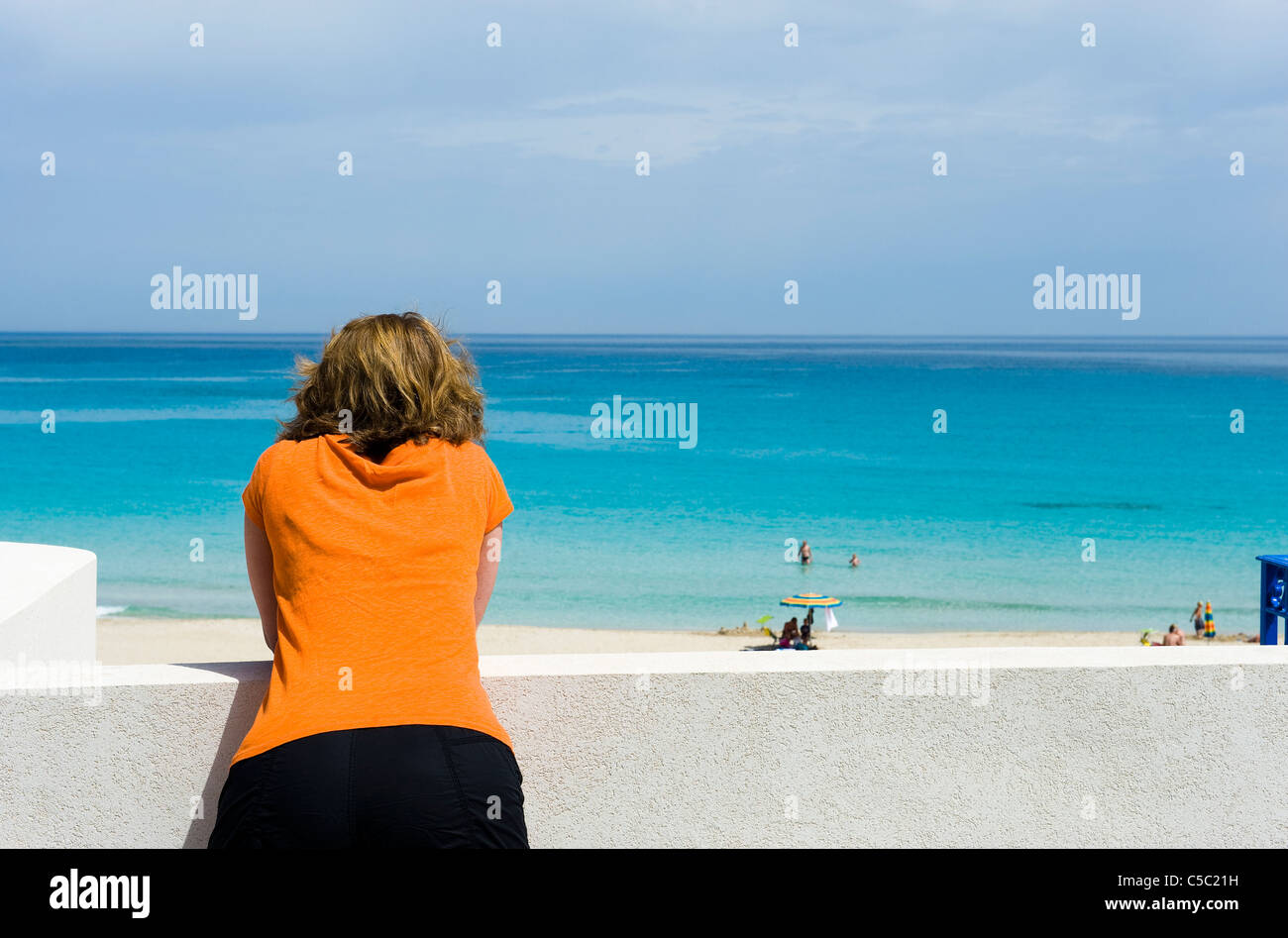 Woman rest rear view hi-res stock photography and images - Alamy