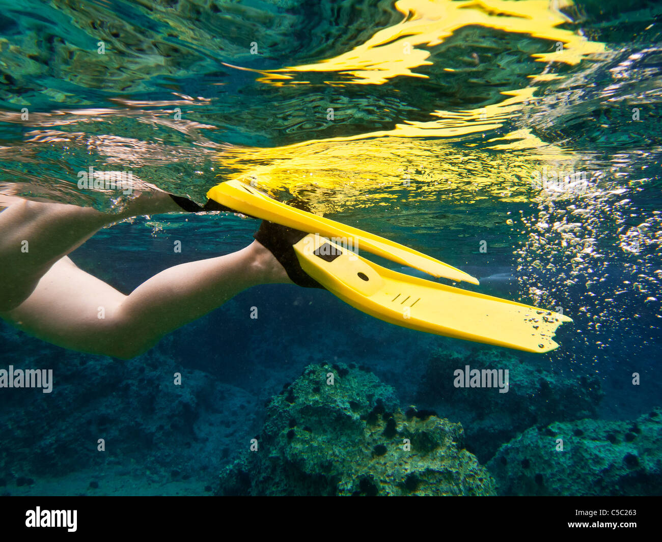 Snorkeling flippers hi-res stock photography and images - Alamy