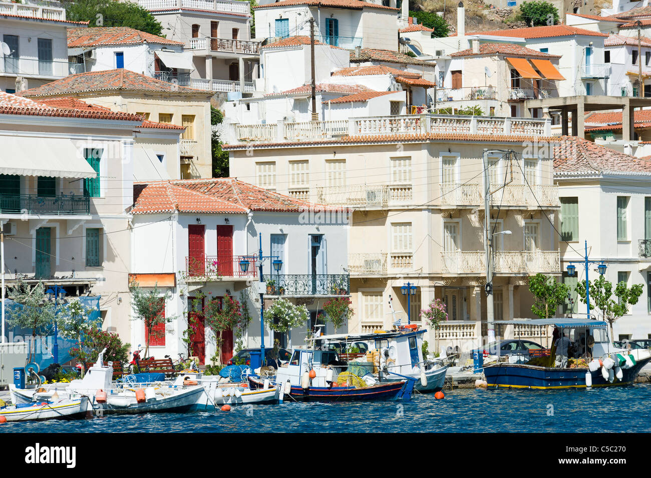 Poros harbour hi-res stock photography and images - Alamy