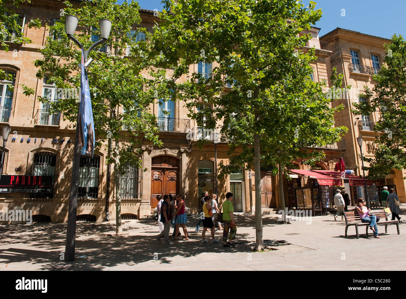 Cours de Mirabeau in Aix-en-Provence Stock Photo - Alamy