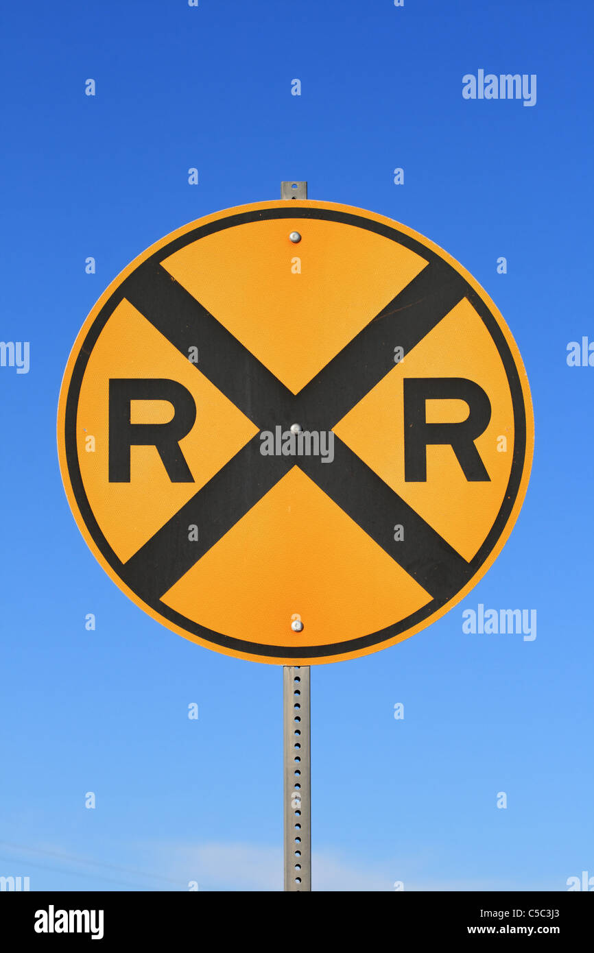 Railroad Crossing Sign Stock Photos & Railroad Crossing Sign Stock ...