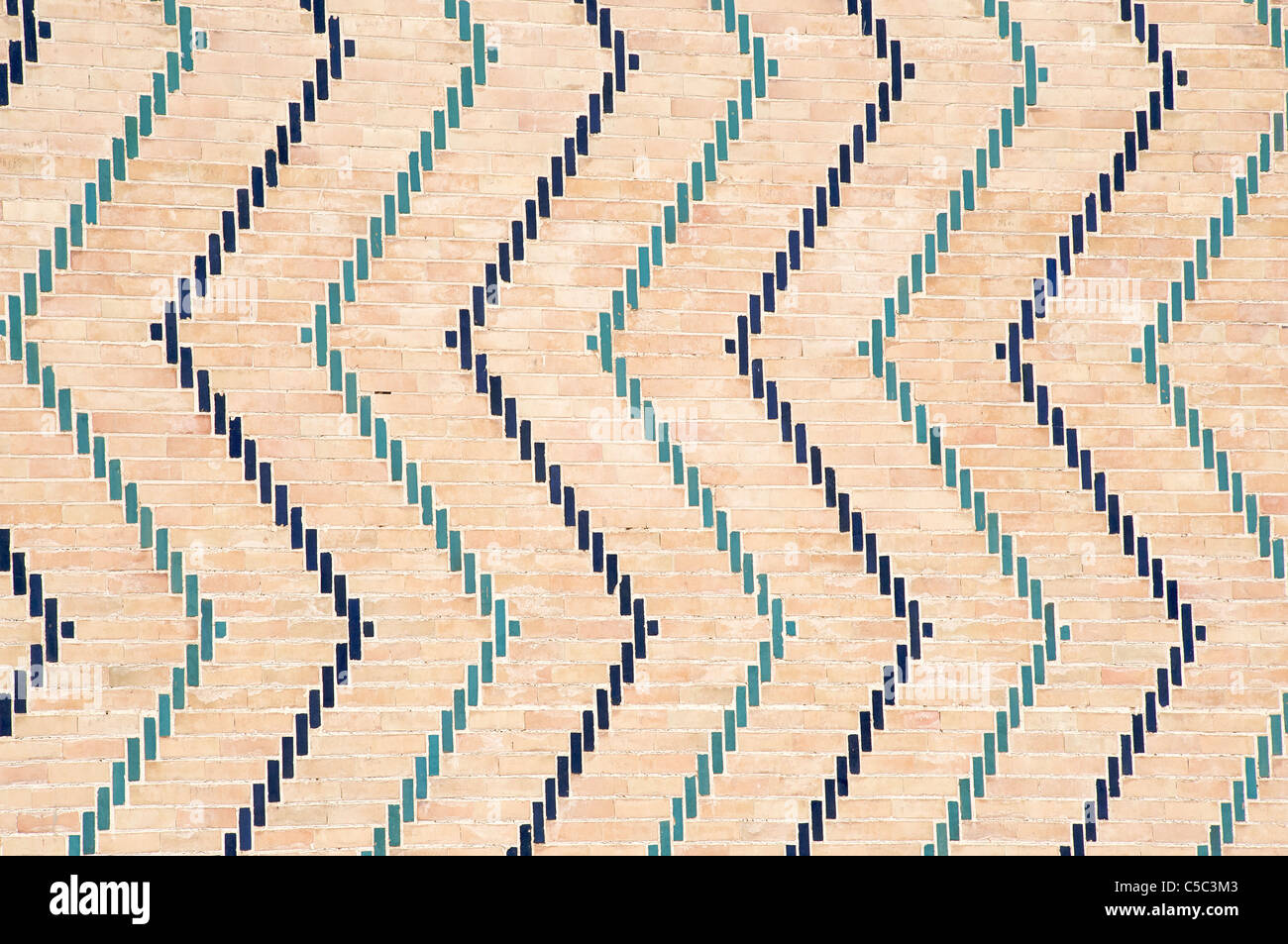 Outside wall to Bibi Khanym Mosque, Samarkand, Uzbekistan Stock Photo ...