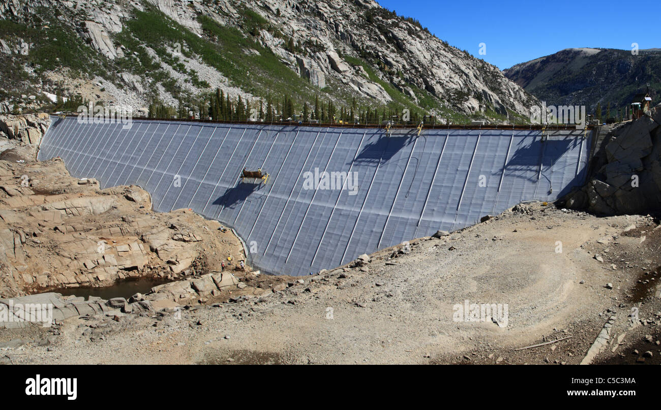 Dam repair resurfacing geomembrane hi-res stock photography and images ...