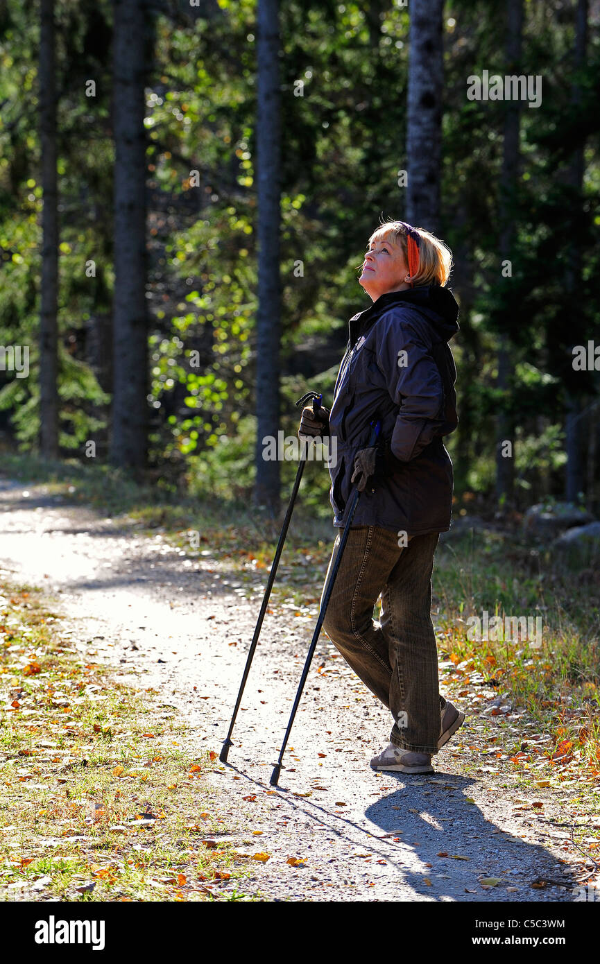 Walking poles hi-res stock photography and images - Alamy