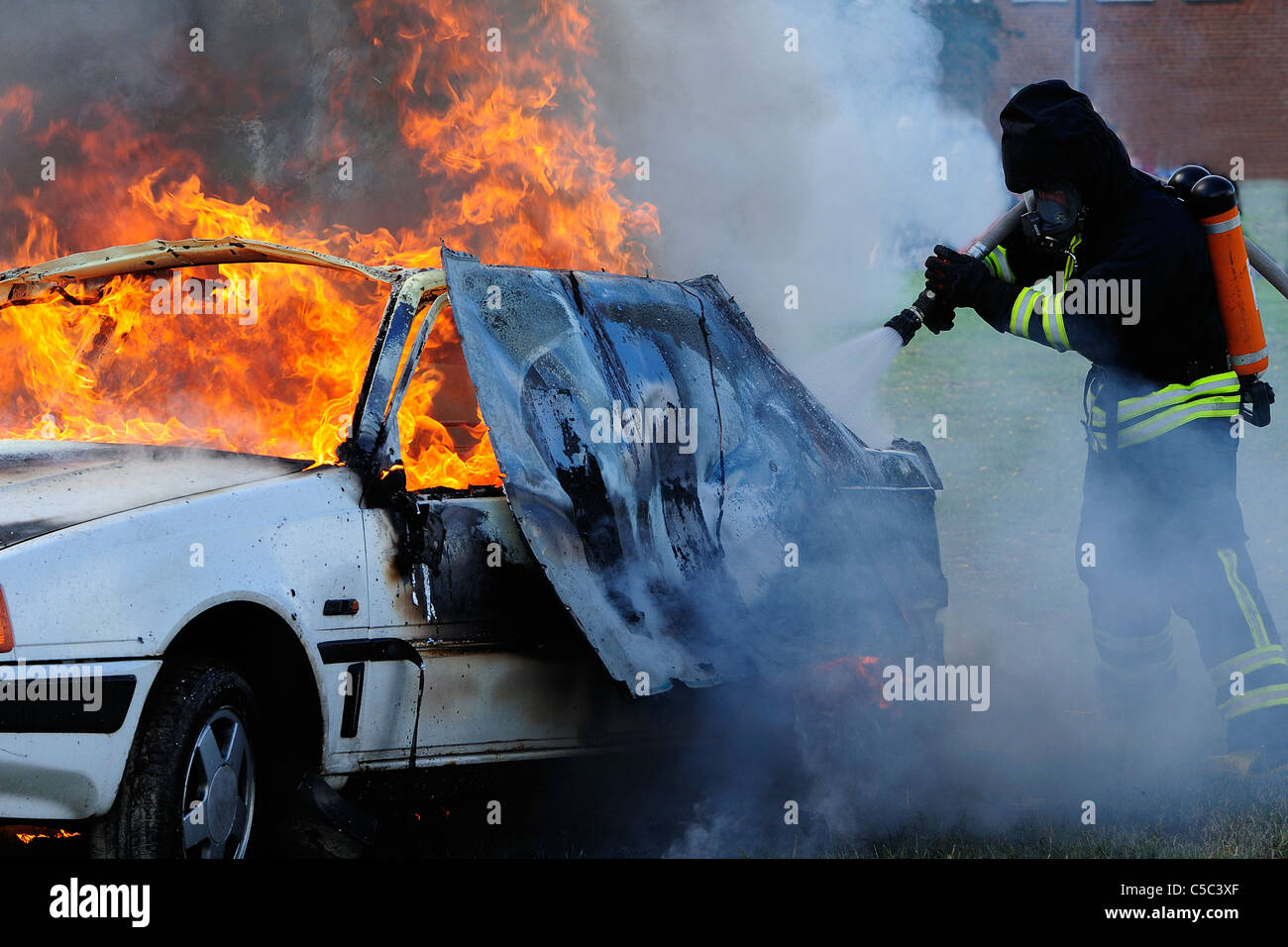 Car fireman hi-res stock photography and images - Alamy