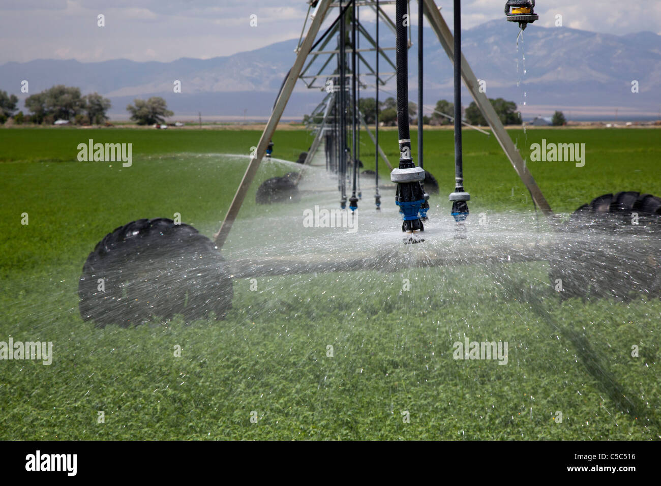 Agriculture farm farming nevada pivot hi-res stock photography and ...