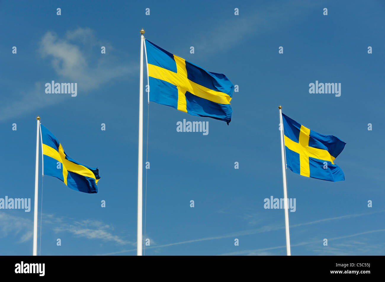 Swedish national flags hi-res stock photography and images - Alamy