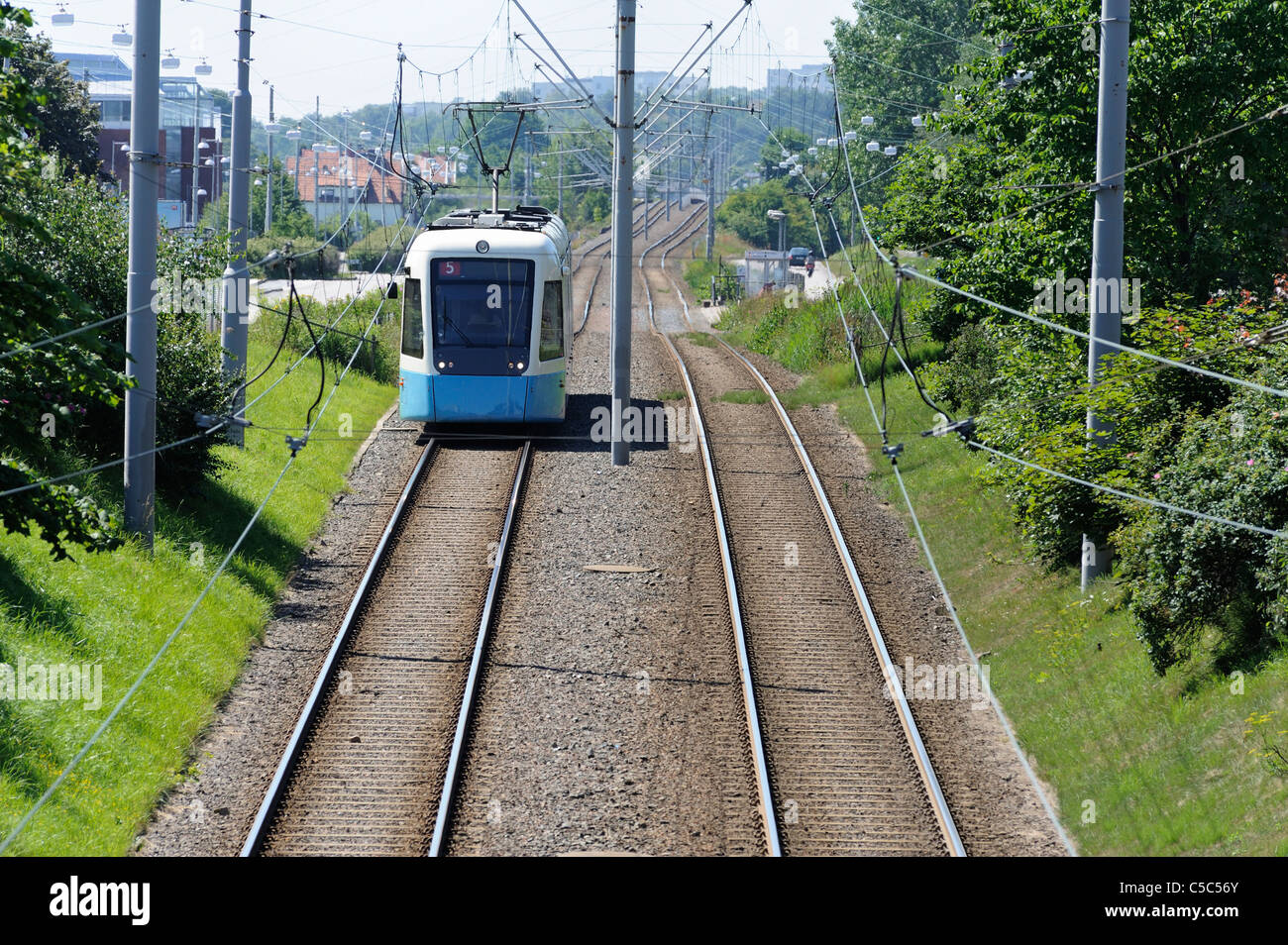 Sweden train front track view hi-res stock photography and images - Alamy