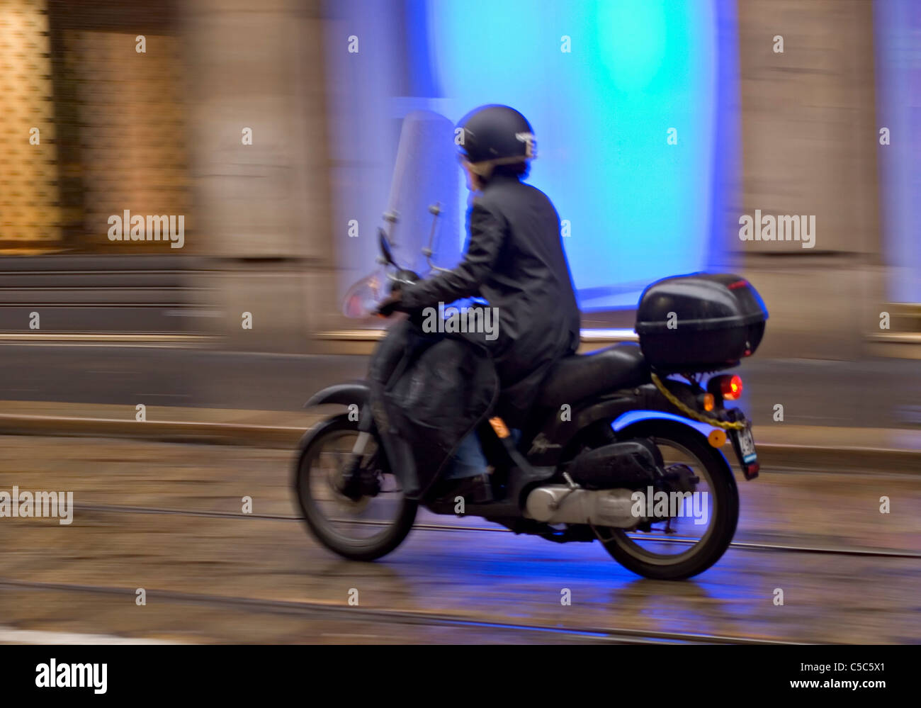 Biker on a motorcycle hi-res stock photography and images - Alamy