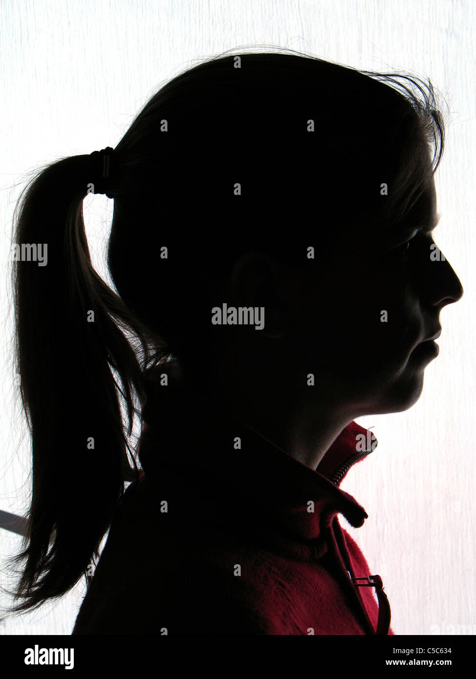 Ponytail Profile High Resolution Stock Photography and Images - Alamy