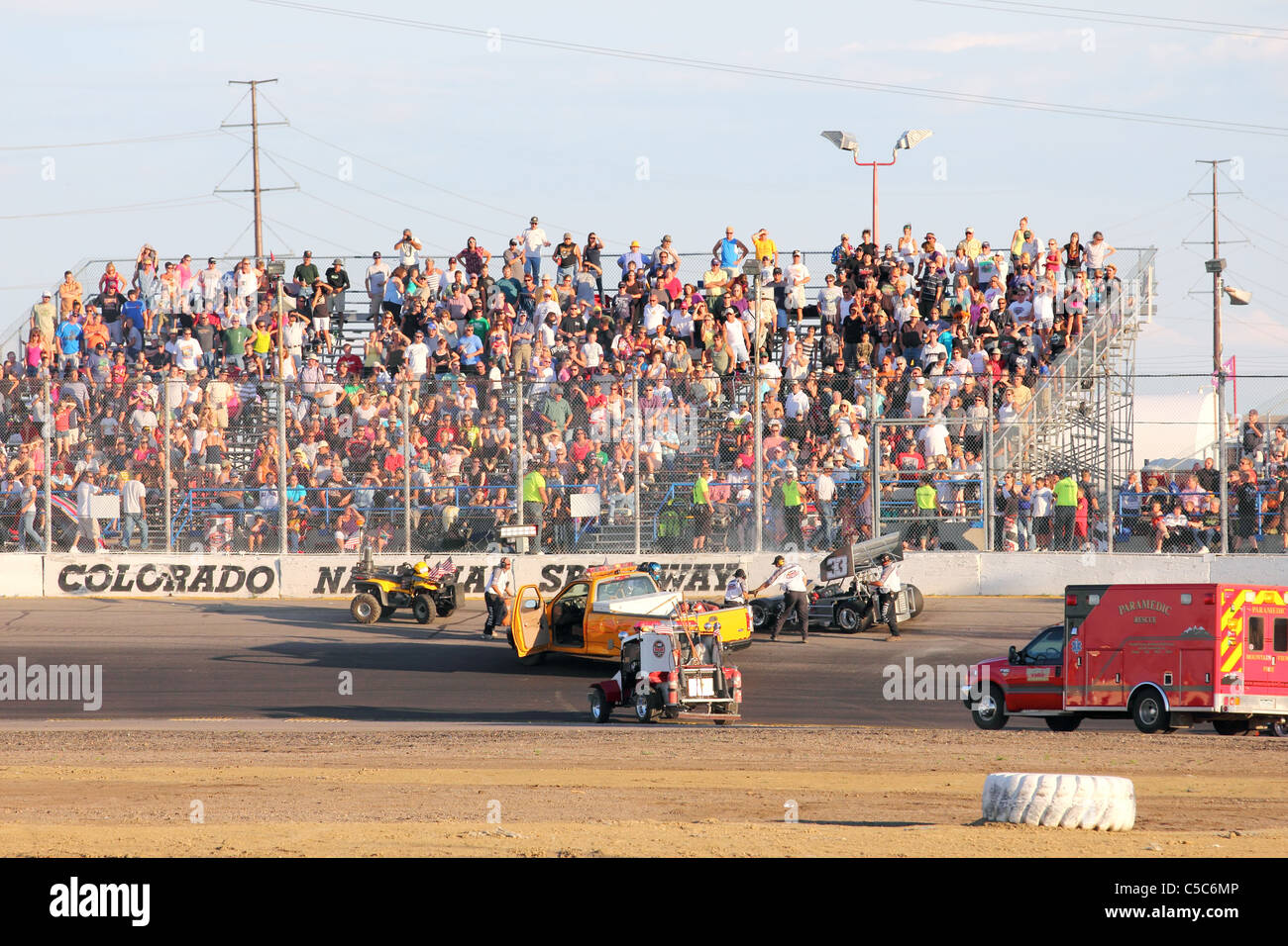 Denver, Colorado - Rescue crews tend to Chris Sheil after his #33 ERA ...