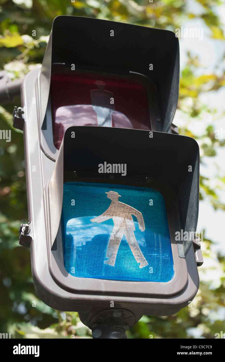 A Pedestrian Sign At A Crosswalk; Tokyo, Japan Stock Photo - Alamy