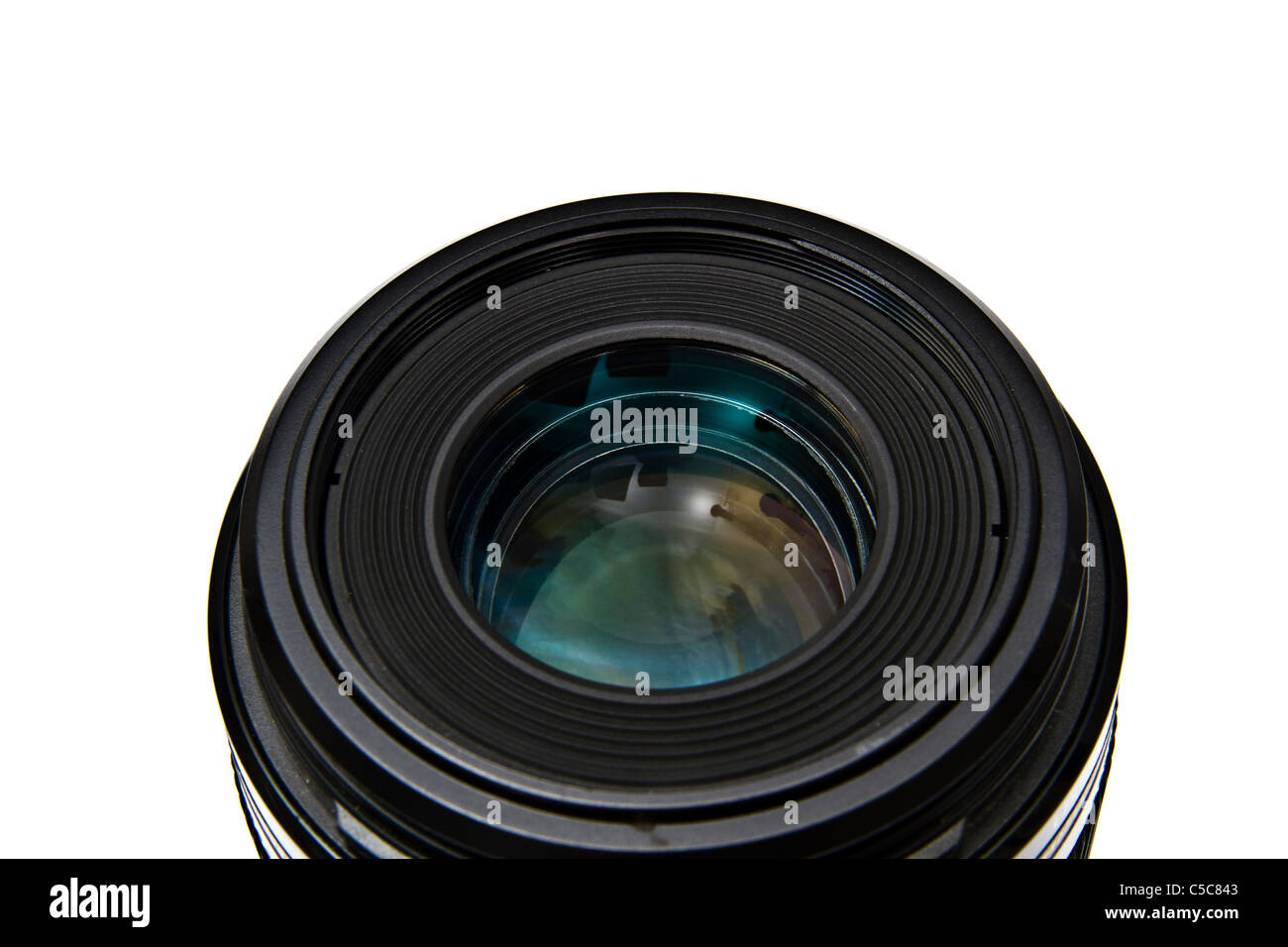 Camera lens isolated on white background Stock Photo - Alamy