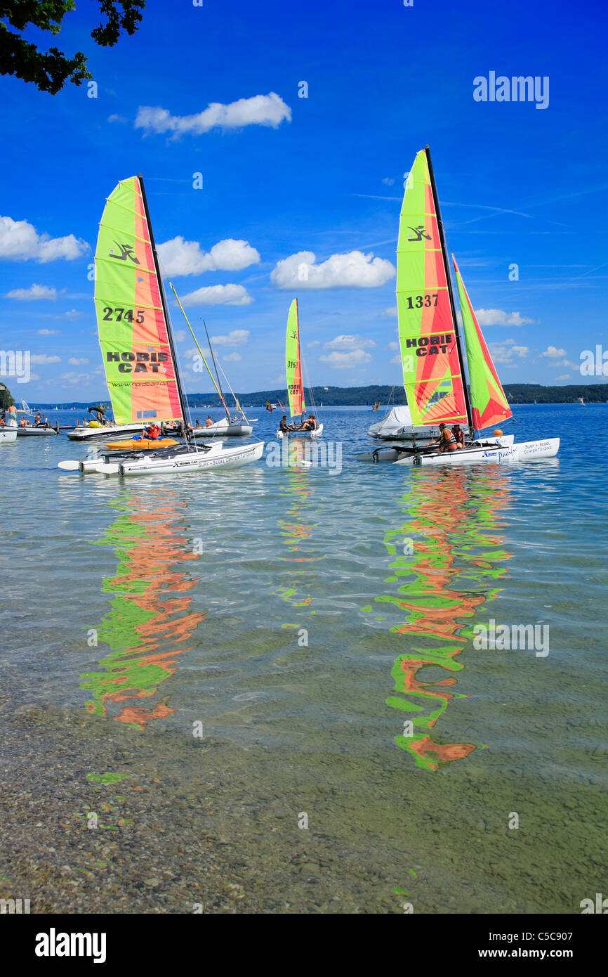 catamaran at sailing school Deutscher Touring Yacht-Club at lake ...