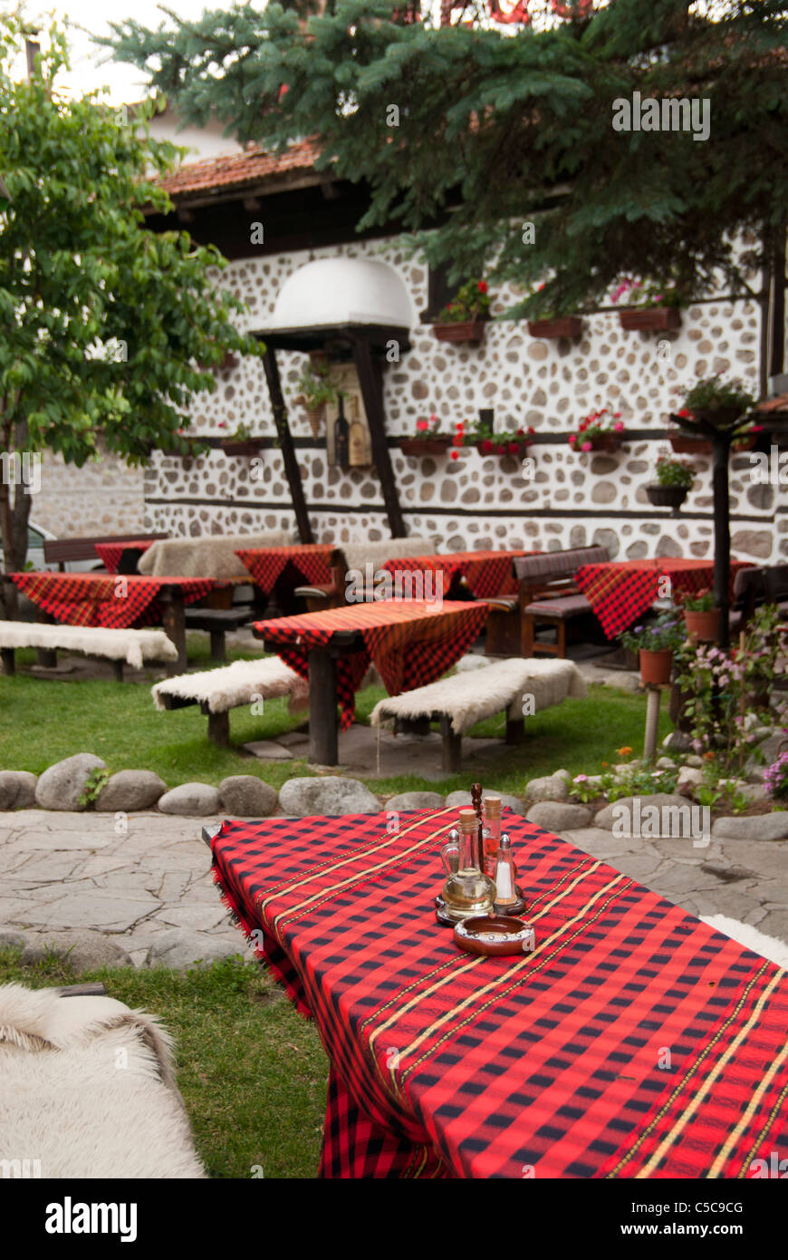 traditional Bansko restaurant Stock Photo - Alamy
