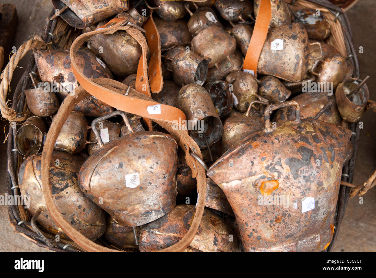 Traditional swiss cowbells hi-res stock photography and images - Alamy