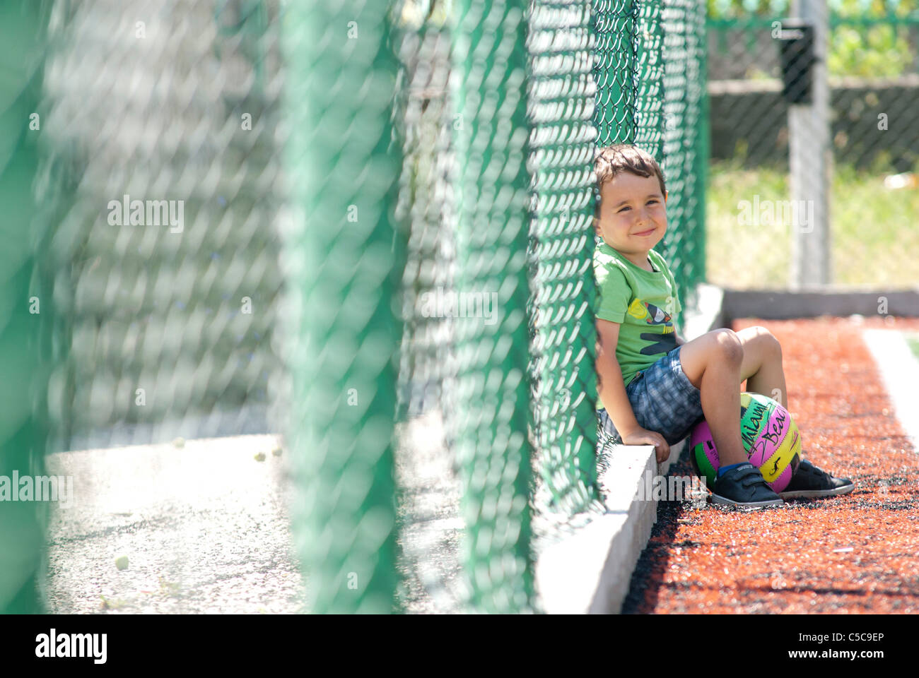 Teen boy tired after sport hi-res stock photography and images - Alamy