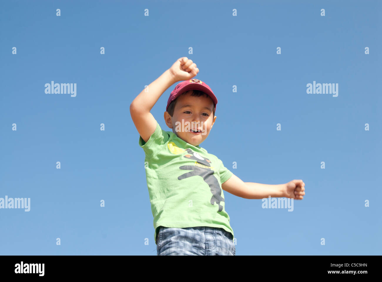 winning,happy boy,jumping, joy Stock Photo - Alamy