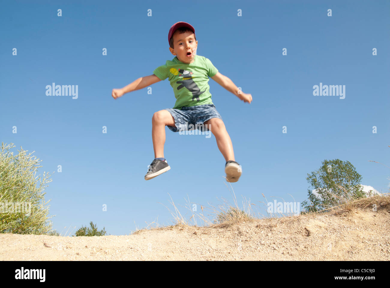 winning,happy boy,jumping, joy Stock Photo - Alamy