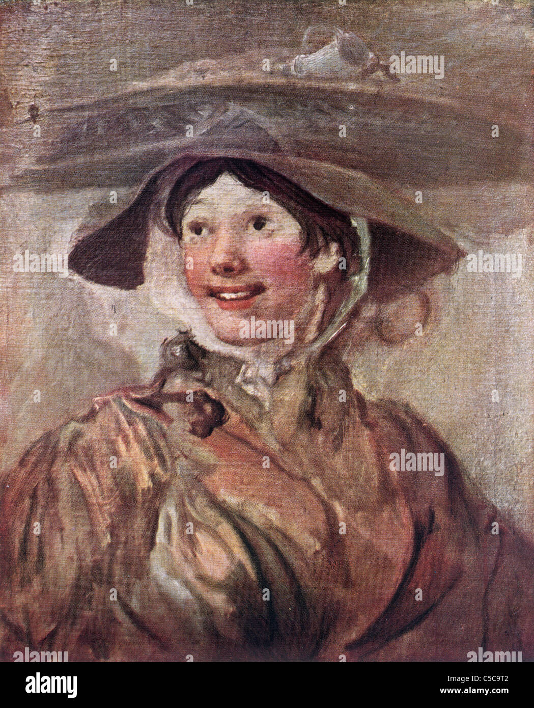 Painting by William Hogarth, "The Shrimp Girl", English School; Oil ...