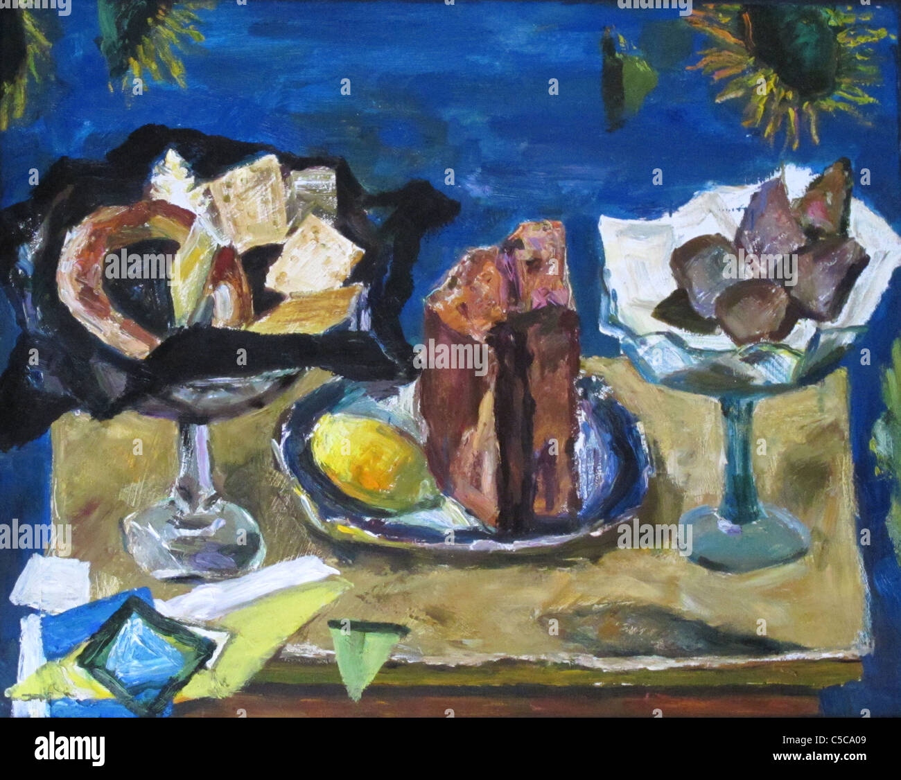 Still life with cakes and sweets Stock Photo - Alamy