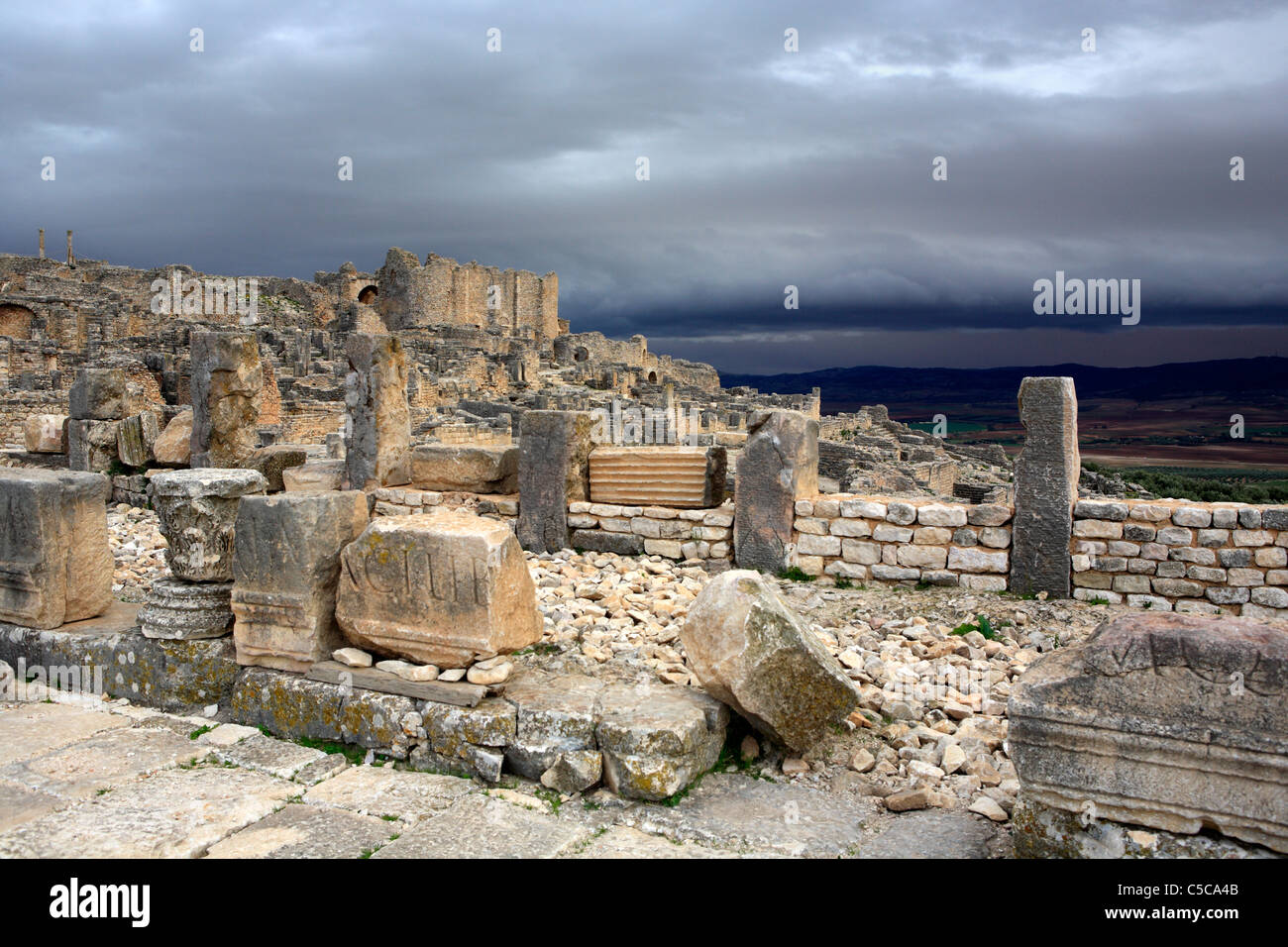 Dougga temple hi-res stock photography and images - Alamy