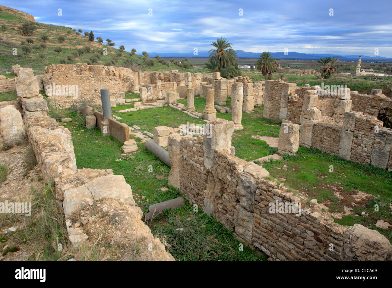 Roman city Bulla Regia, Tunisia Stock Photo - Alamy