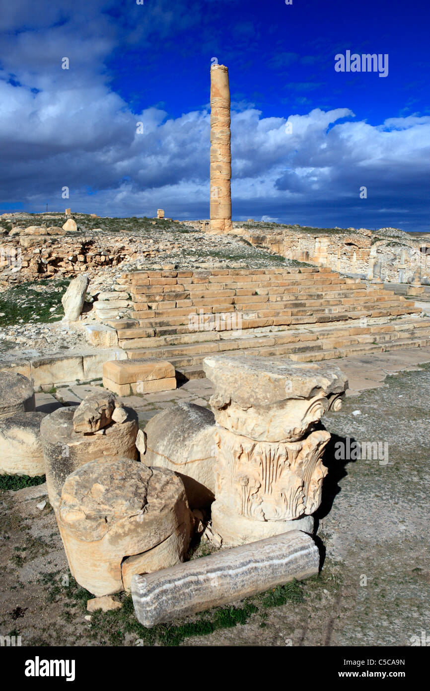 Basilica of Melleus (5th century), Haidra, Maktar, Tunisia Stock Photo ...