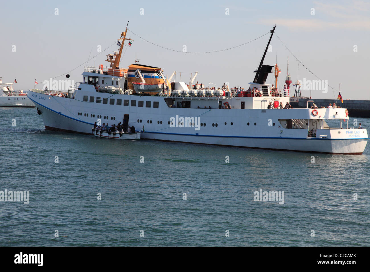 people embarking the MS Fair Lady - the ferry MS Fair Lady crossing ...