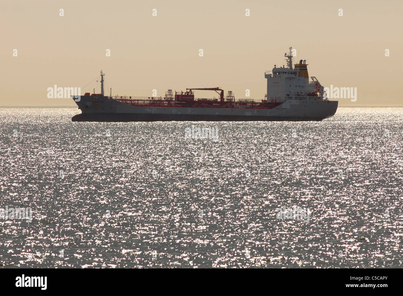 Container ship on North Sea near Cuxhaven Stock Photo - Alamy