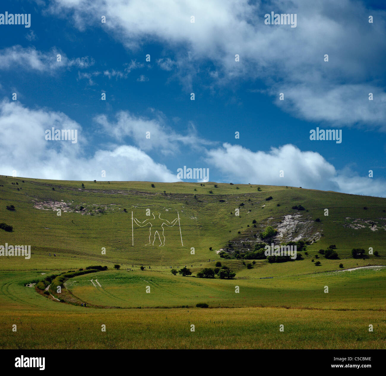 The Long man of Wilmington Stock Photo - Alamy