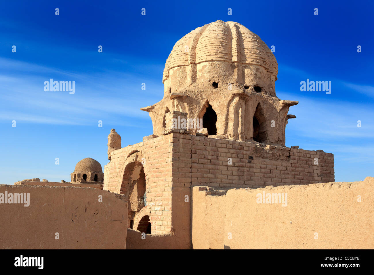Mausoleum (11th-12th century), Fatimid cemetery, Aswan, Egypt Stock ...