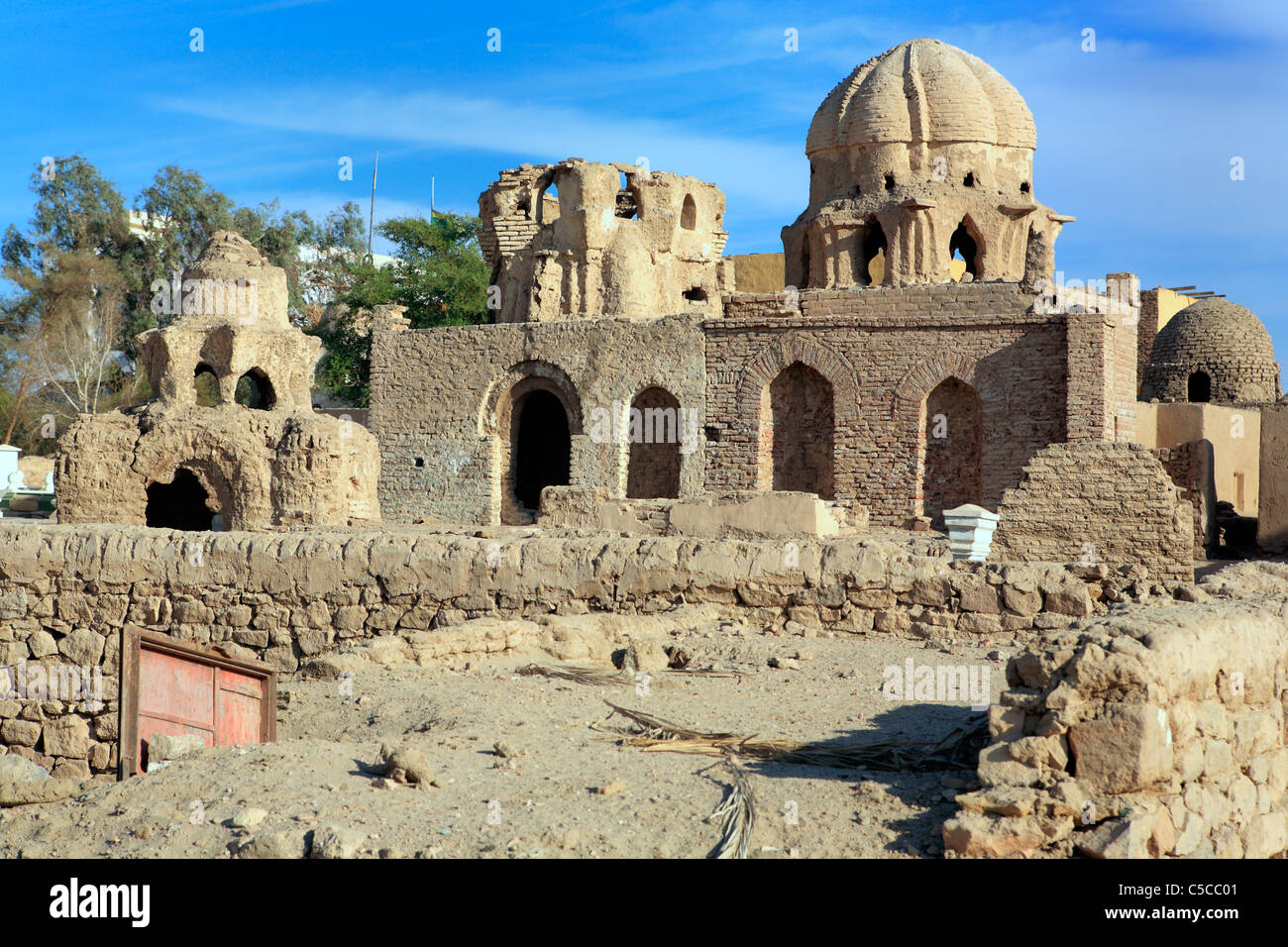 Mausoleum (11th-12th century), Fatimid cemetery, Aswan, Egypt Stock ...