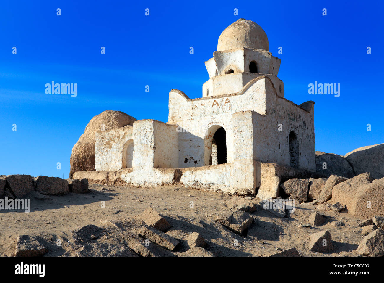 Mausoleum (11th-12th century), Fatimid cemetery, Aswan, Egypt Stock ...