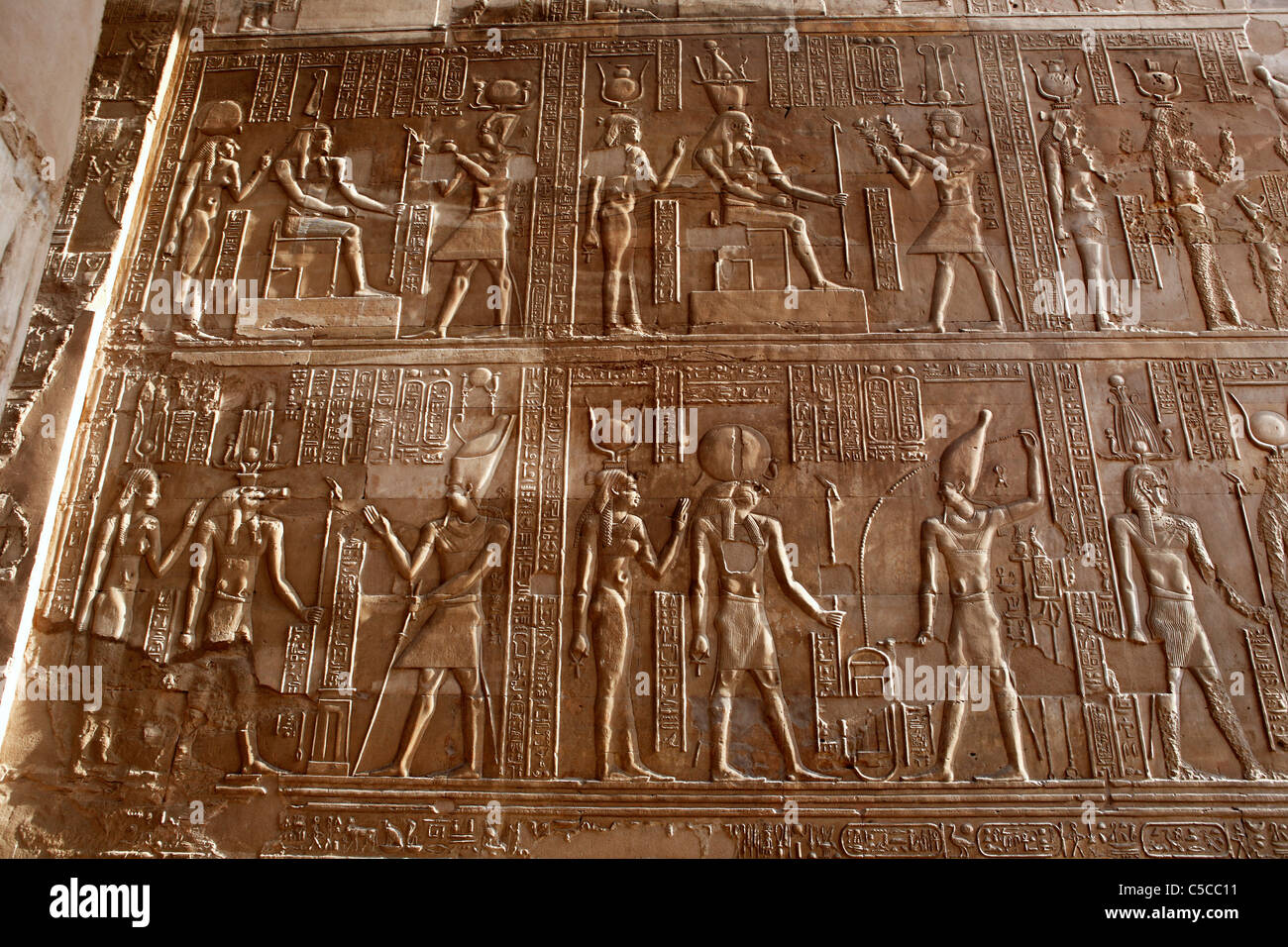 Sobek and Haroeris temple (2nd-1st century BC), Kom Ombo, Egypt Stock ...