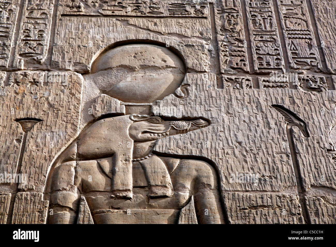 Sobek and Haroeris temple (2nd-1st century BC), Kom Ombo, Egypt Stock ...