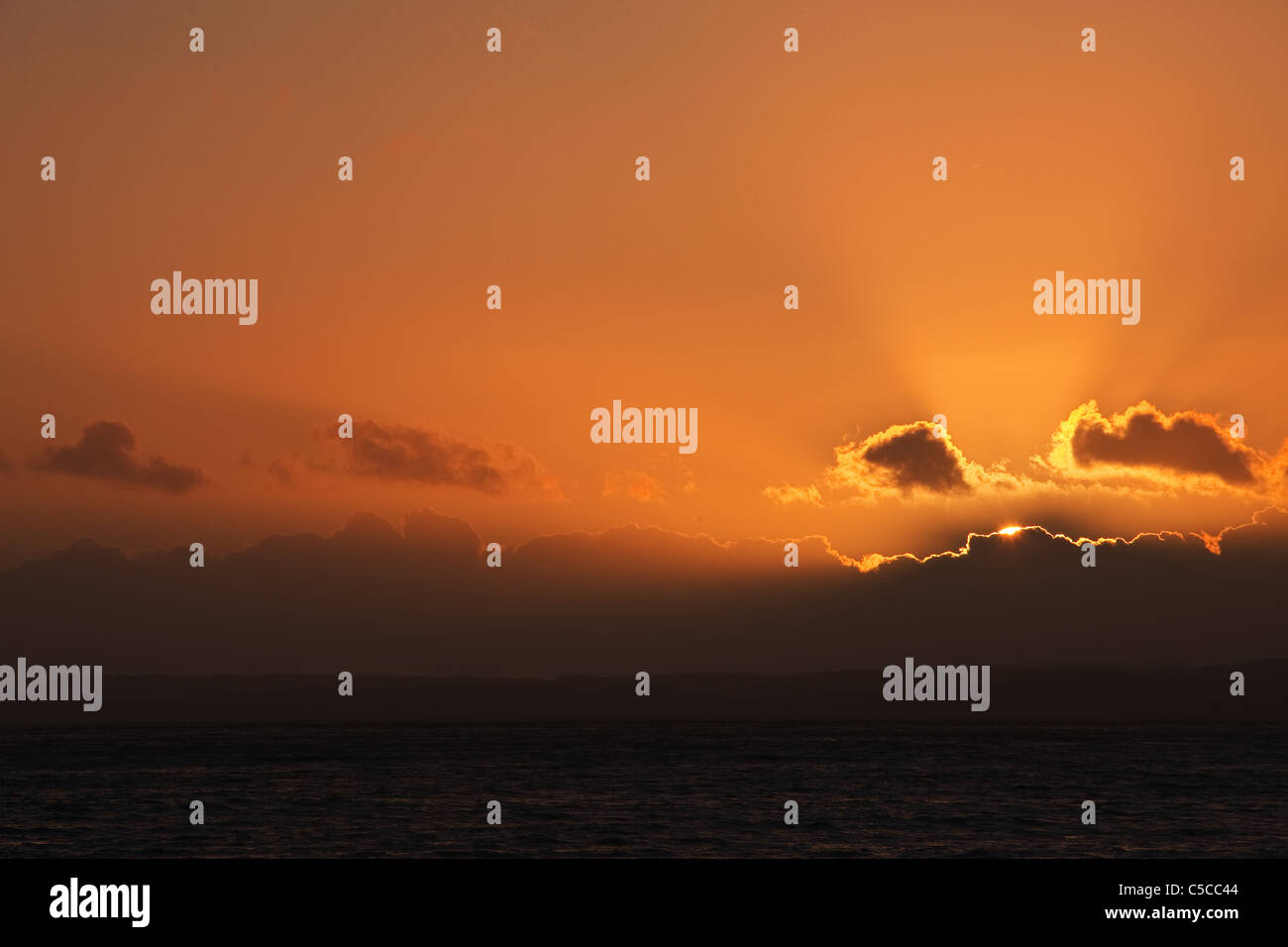 Sunset Jurassic Coast Stock Photo - Alamy
